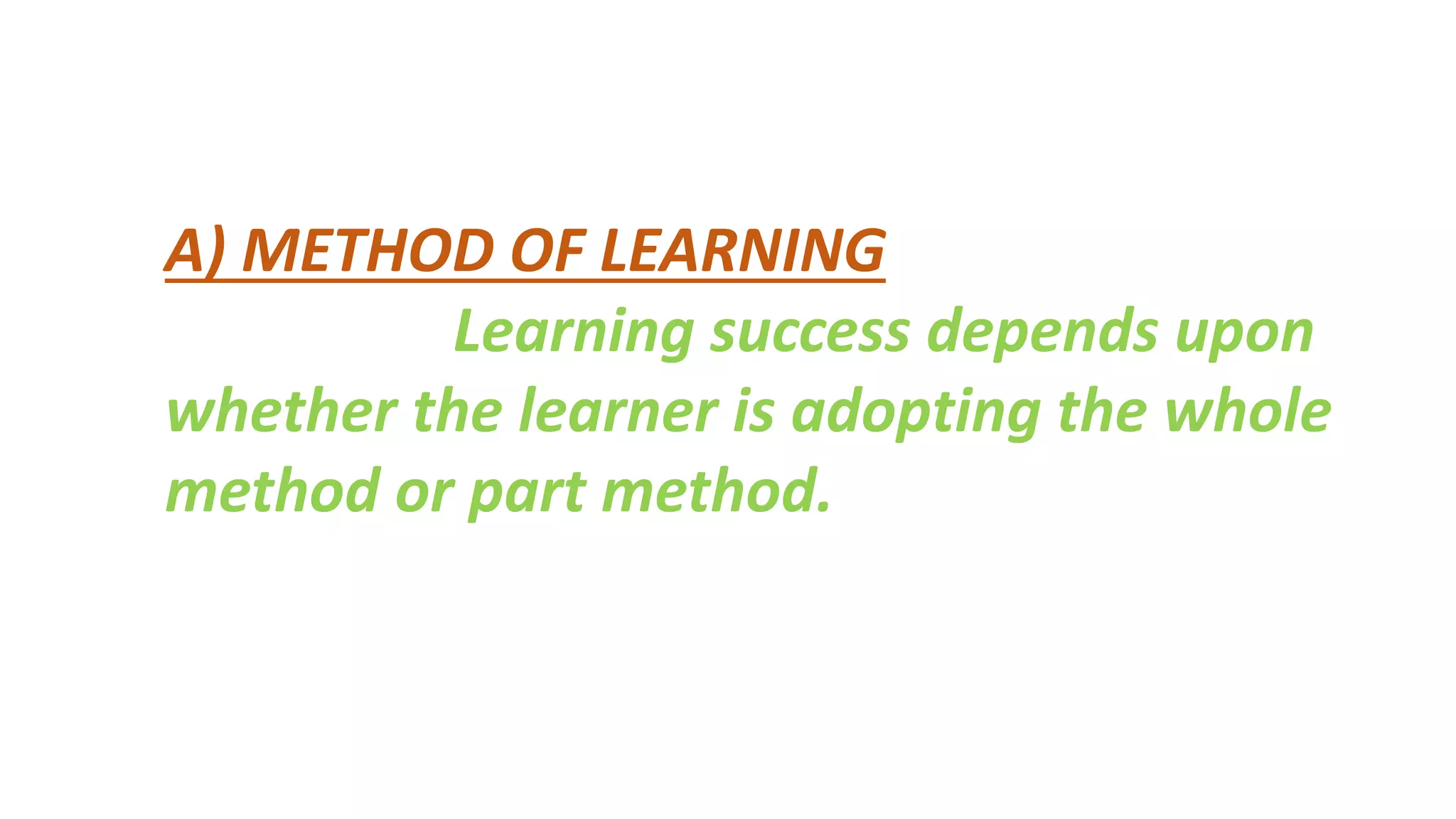 Factors affecting learning | PDF | Education