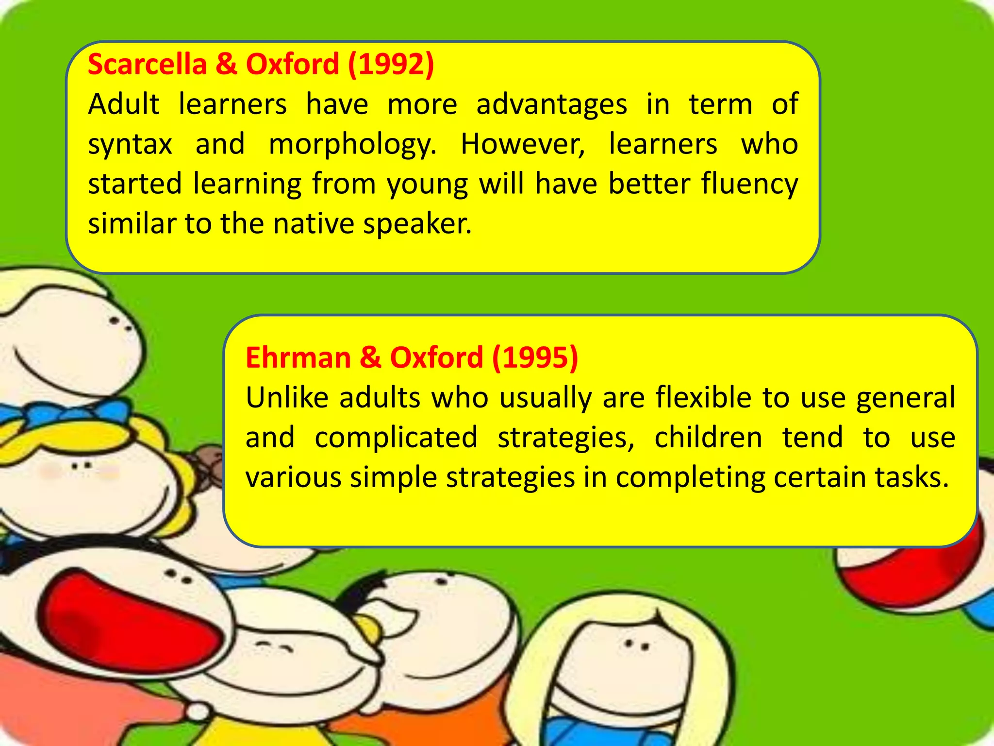 Factors Affecting Language Learning Strategies | PPT