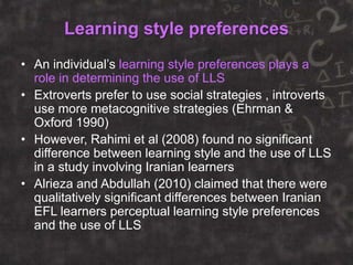 Factors affecting lls | PPT