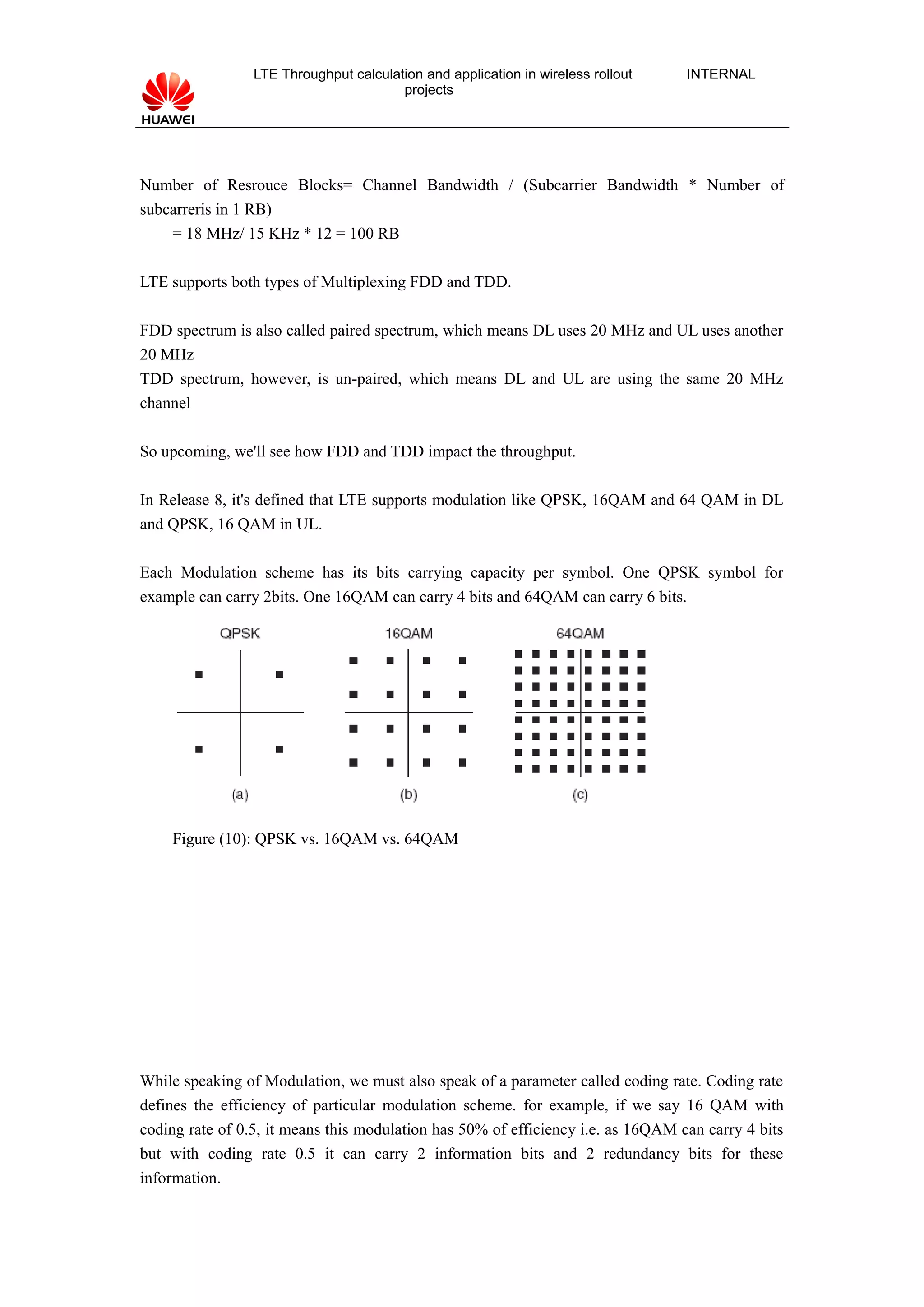 Factors Affecting Lte Throughput And Calculation Methodology Doc