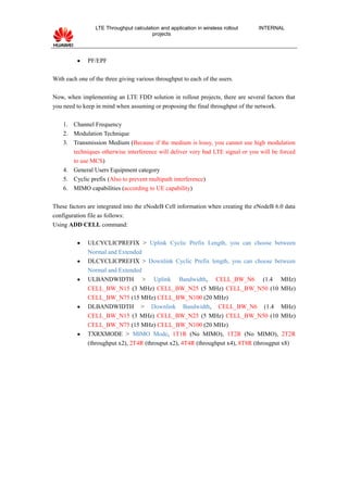 Factors affecting lte throughput and calculation methodology | DOC ...