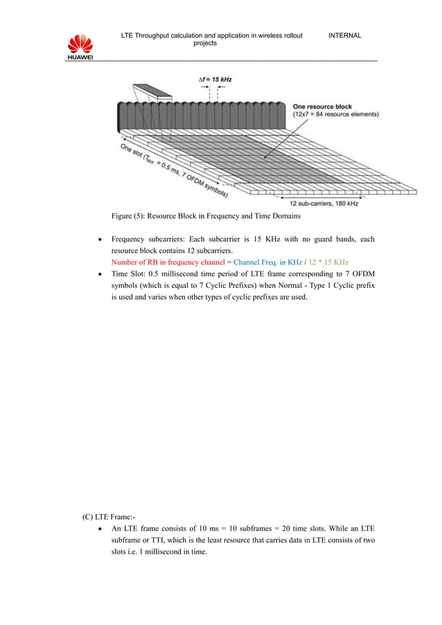 Factors Affecting Lte Throughput And Calculation Methodology Doc