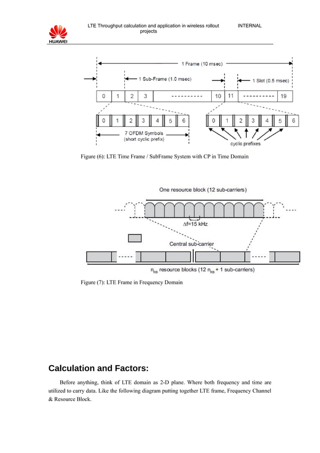 Factors Affecting Lte Throughput And Calculation Methodology Doc
