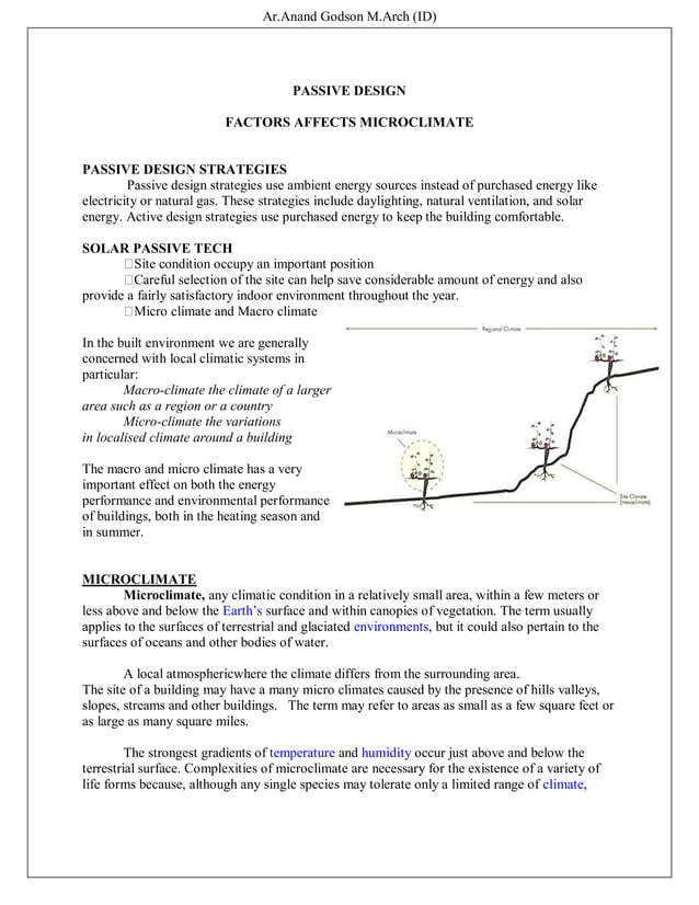 Factors affecting micro climate | PDF | Landscaping | Home & Garden