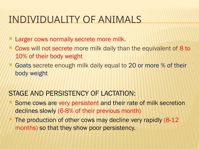 Milk Factors affecting Milk production.pptx