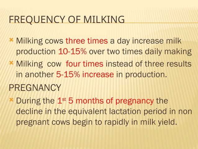 Milk Factors affecting Milk production.pptx