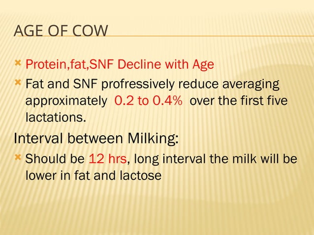 Milk Factors affecting Milk production.pptx