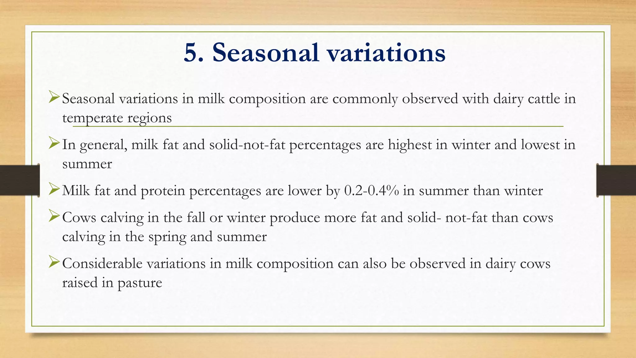Factors affecting milk production | PPTX