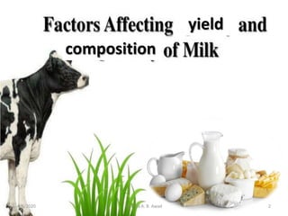 Factors affecting milk yield &comp april2020.. | PDF