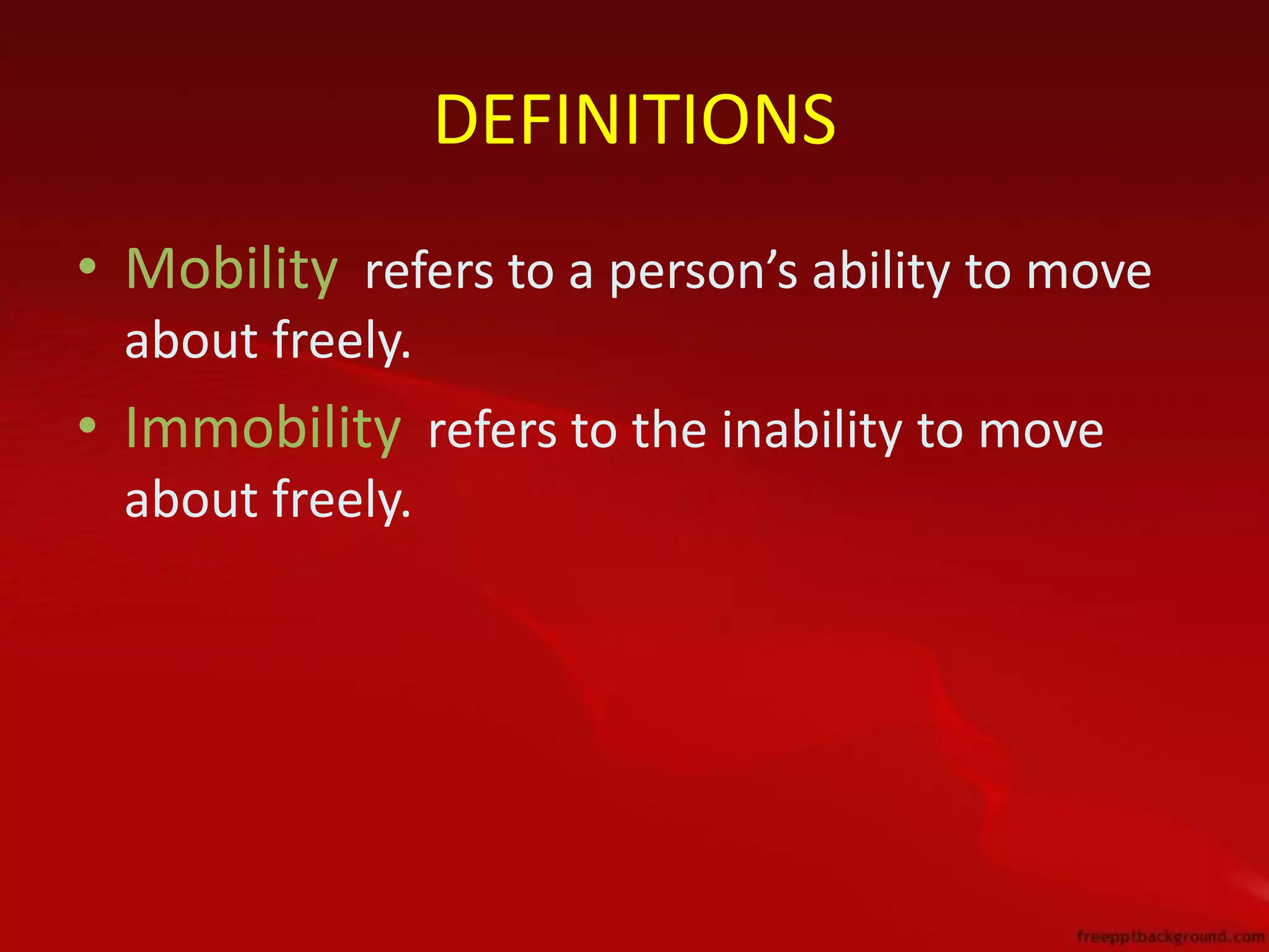 Factors affecting mobility and immobility | PPTX
