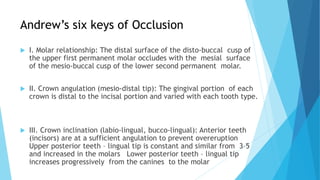 Factors affecting normal occlusion | PPTX