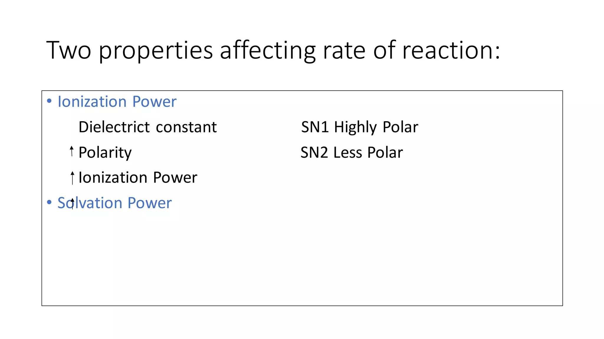 Factors affecting nucleophilic substitution reactions finished d | PDF