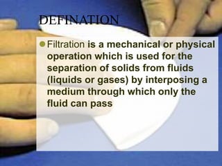 Factors affecting of filtration | PPT