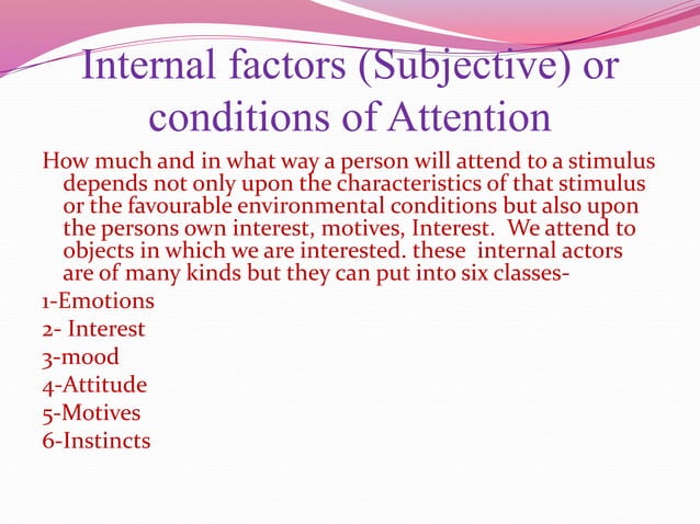 Factors affecting on learning | PPT