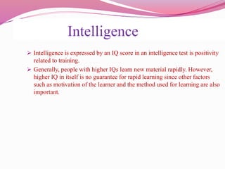 Factors affecting on learning | PPT