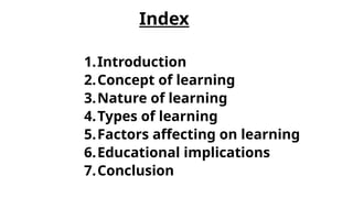 Factors affecting on learning (1).pptx p | PPTX
