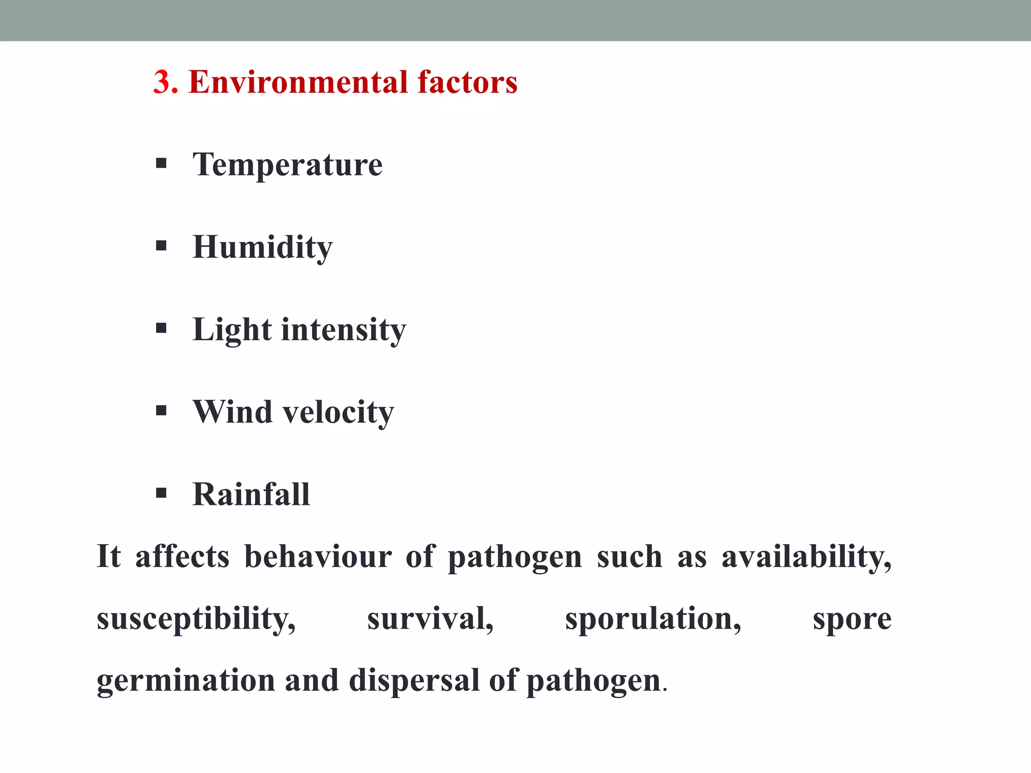 Factors affecting plant disease epidemics | PPTX