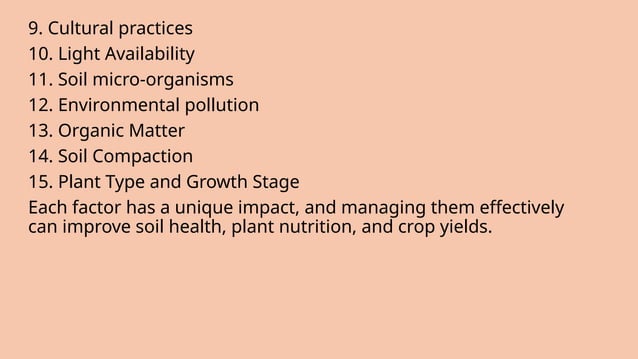 Factors affecting plants nutrients Horticulture.pptx