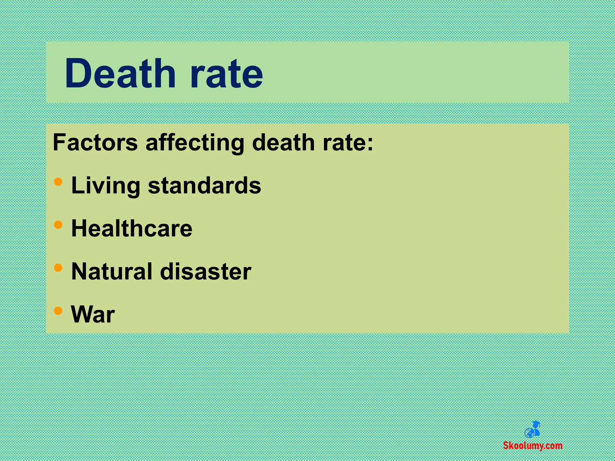 Factors affecting population growth | Economic Development | PDF