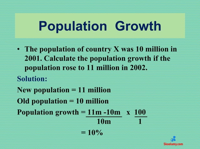 Factors affecting population growth | Economic Development | PPT