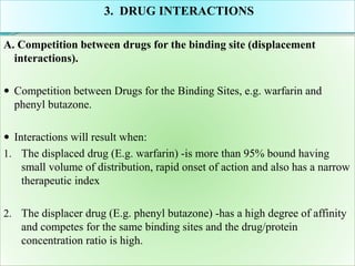 Factors affecting protein drug binding and rotein drug binding | PPTX