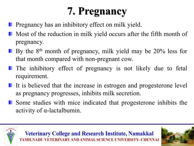 Factors affecting quality and quantity of milk in dairy cattle | PPTX ...