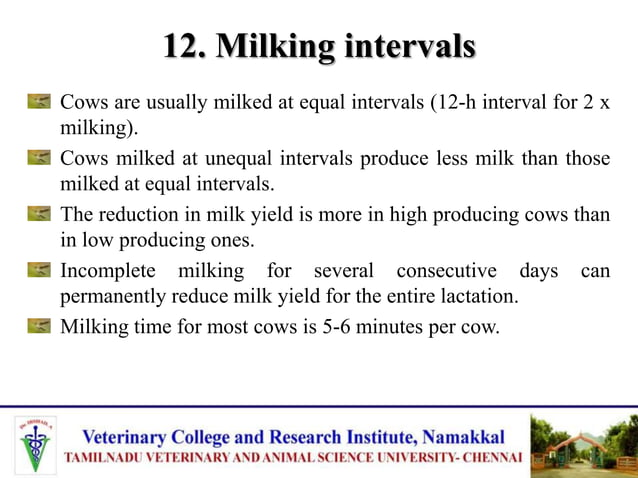 Factors affecting quality and quantity of milk in dairy cattle | PPTX | Food & Drink