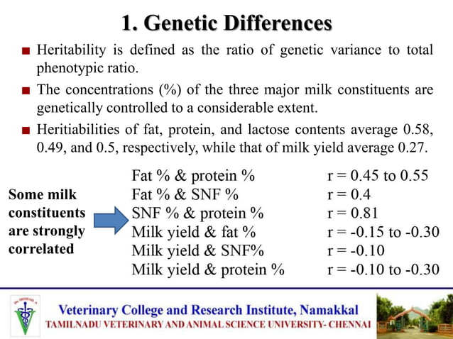Factors affecting quality and quantity of milk in dairy cattle | PPTX | Food & Drink