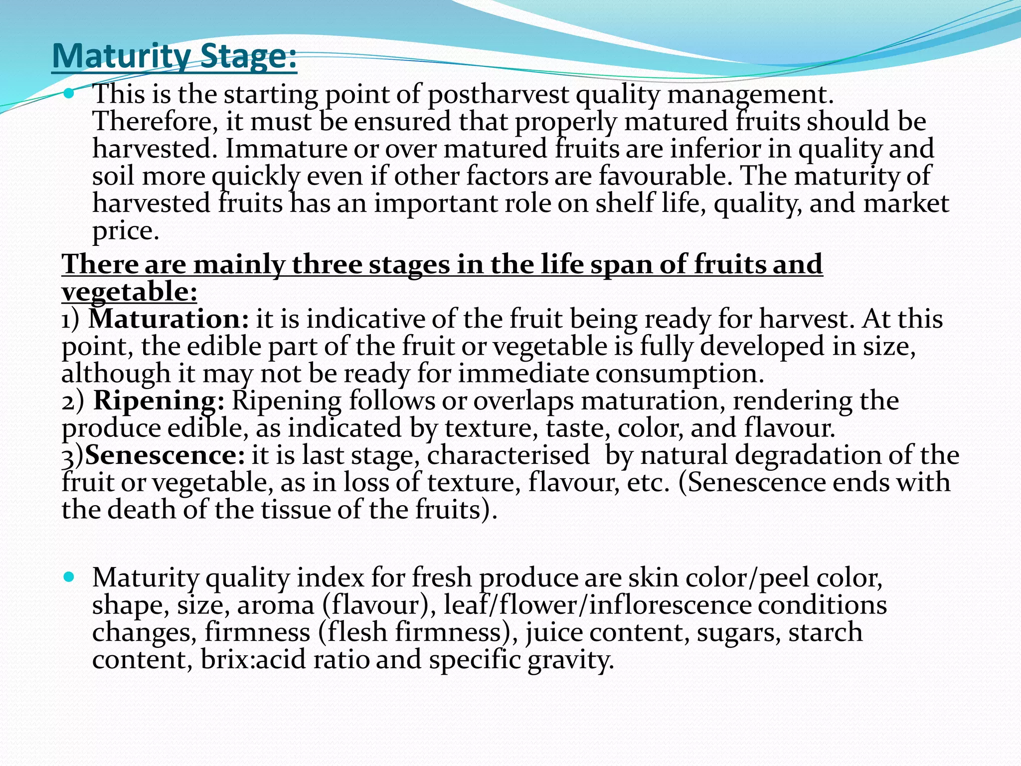 FACTORS AFFECTING QUALITY OF FRESH PRODUCE | PPTX