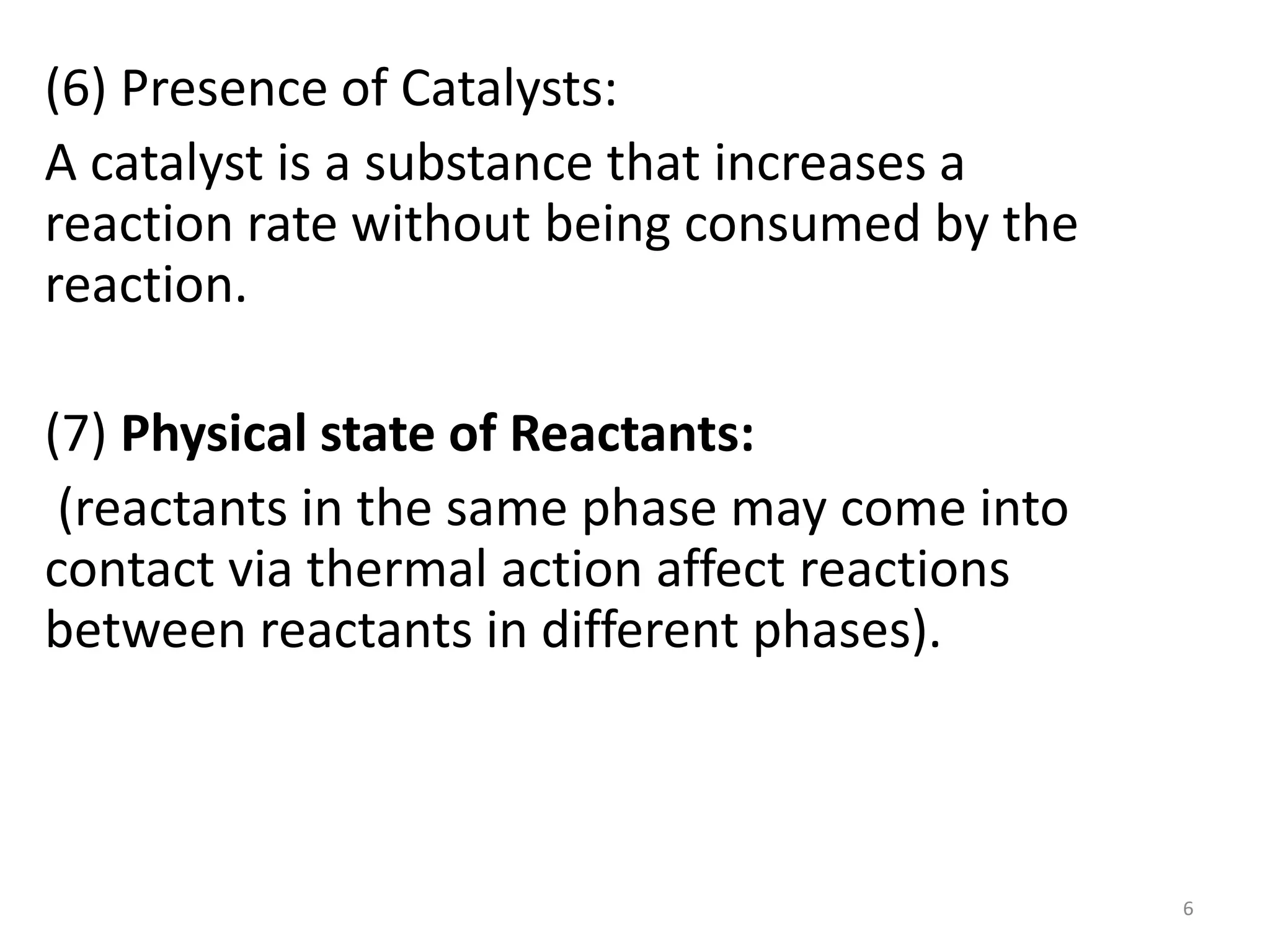 Factors affecting rate of a chemical reaction | PPTX