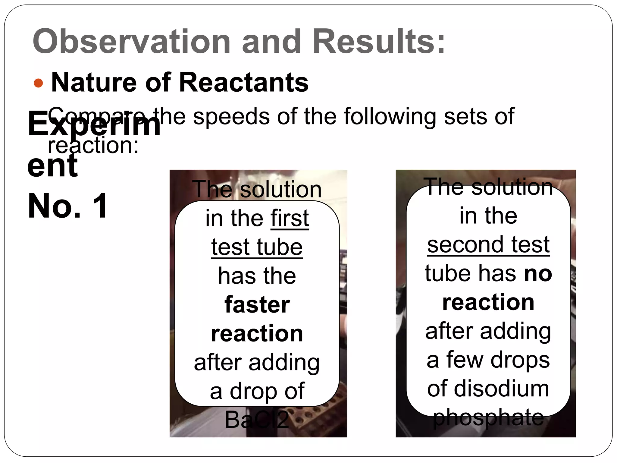 Factors affecting rate of chemical reactions | PPTX
