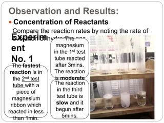 Factors affecting rate of chemical reactions | PPTX