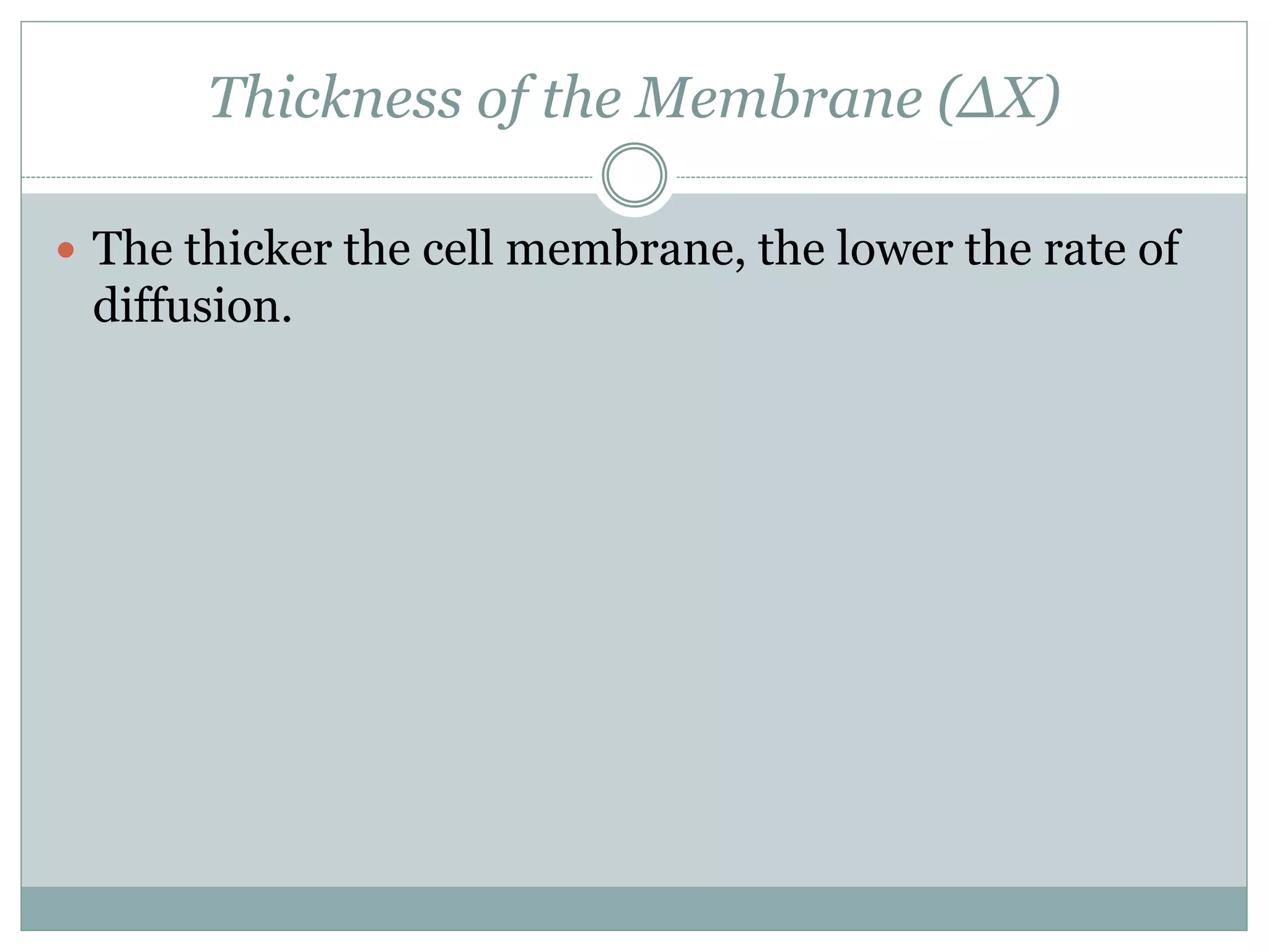Factors affecting rate of diffusion | PPTX