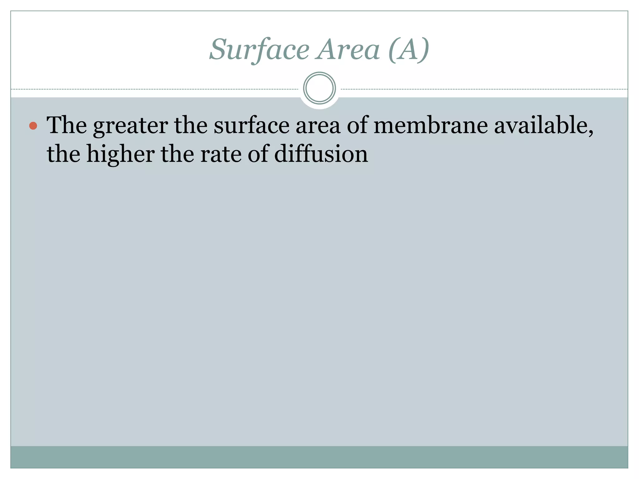 Factors affecting rate of diffusion | PPTX