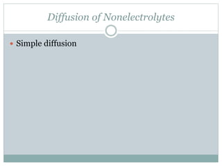 Factors affecting rate of diffusion | PPTX