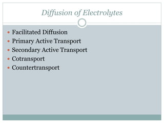 Factors affecting rate of diffusion | PPTX