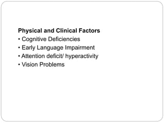 Factors affecting reading (2) | PPTX