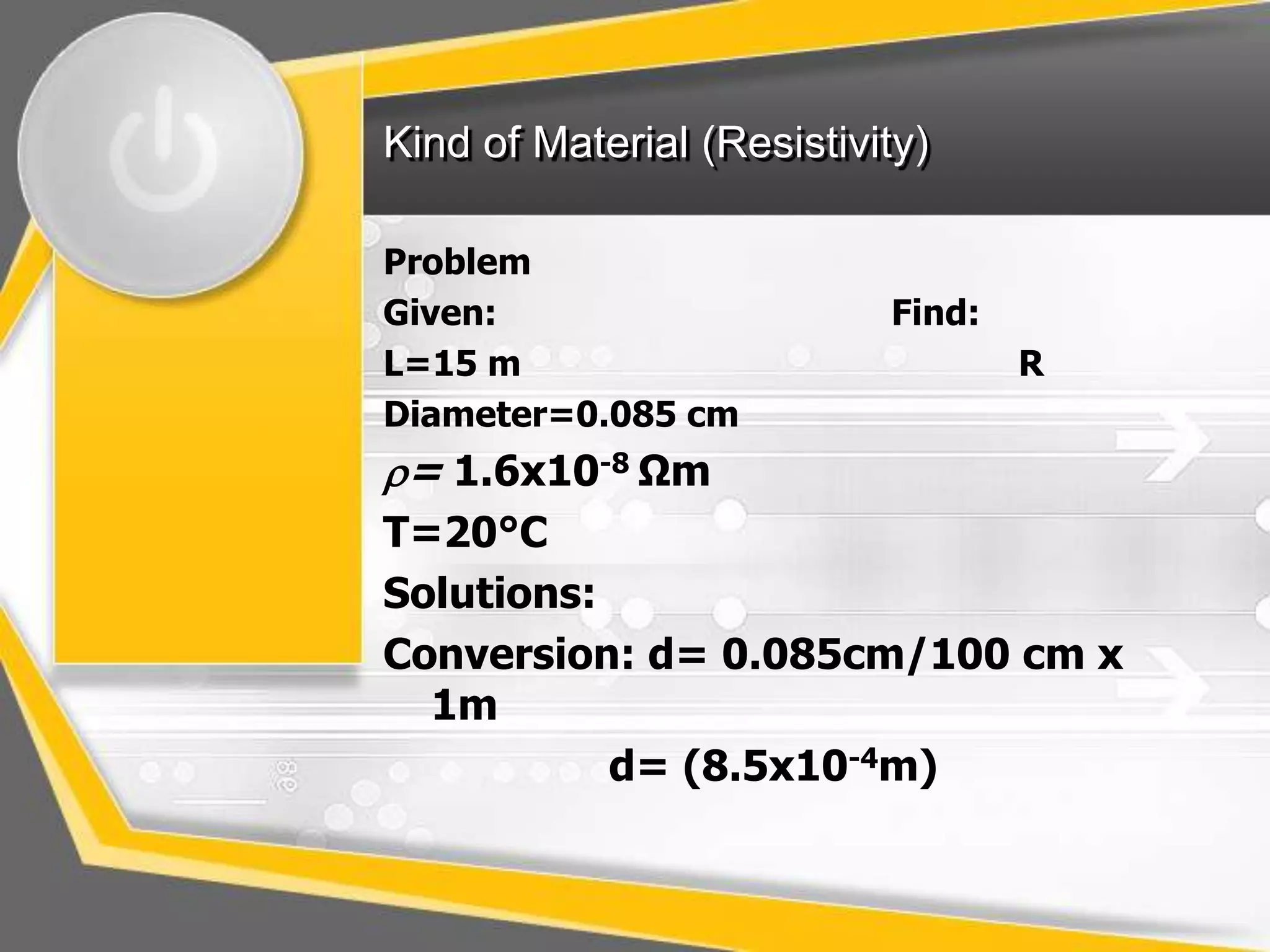 Factors affecting resistance | PPTX