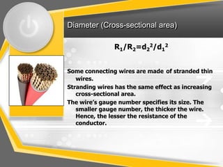 Factors affecting resistance | PPTX