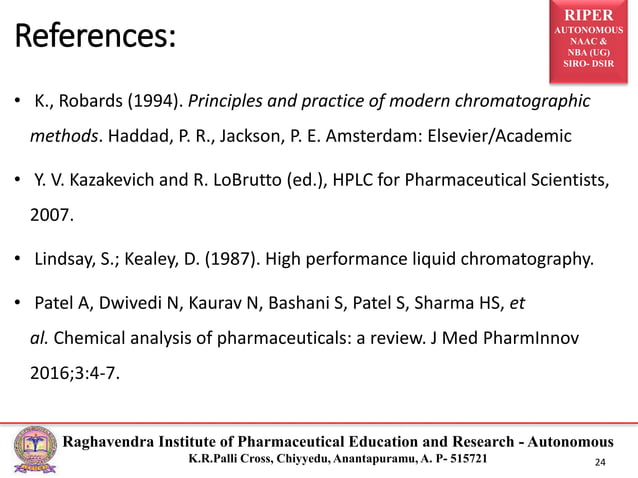 Factors Affecting Resolution In HPLC. | PPTX | Chemistry | Science
