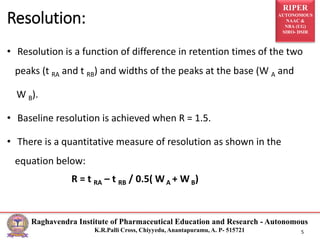 Factors Affecting Resolution In HPLC. | PPTX