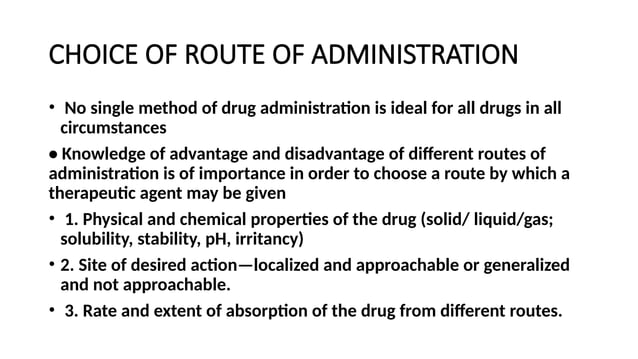 FACTORS AFFECTING ROUTE OF ADMINISTRATION (1).pptx