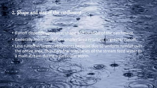 Factors affecting runoff | PPTX