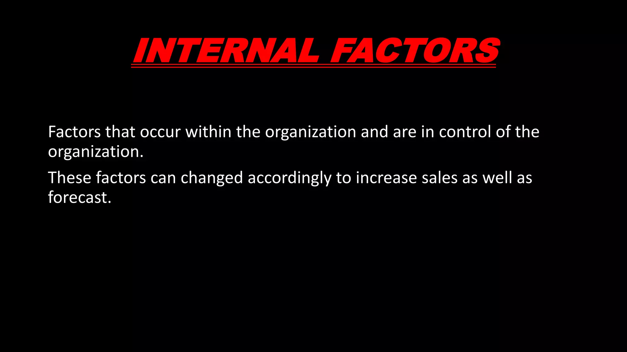 Factors affecting sales forecasting | PPTX