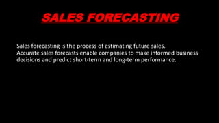 Factors affecting sales forecasting | PPTX