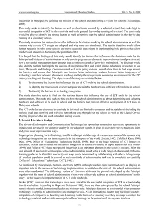 Factors affecting school admin choices in adopting ict tools | PDF