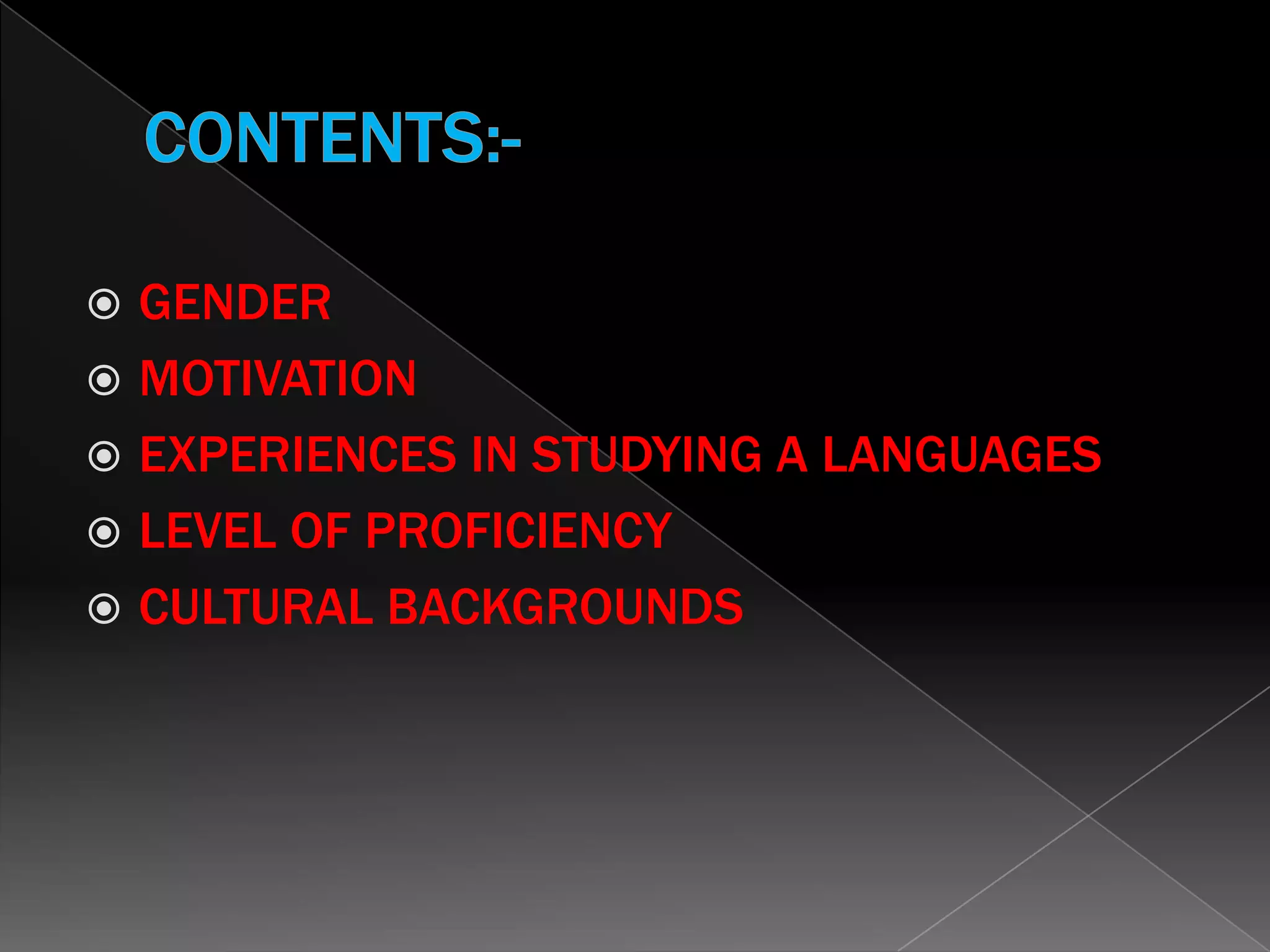 Factors Affecting Second Language Strategy Use Ppt