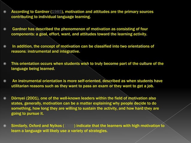Factors Affecting Second Language Strategy Use Ppt