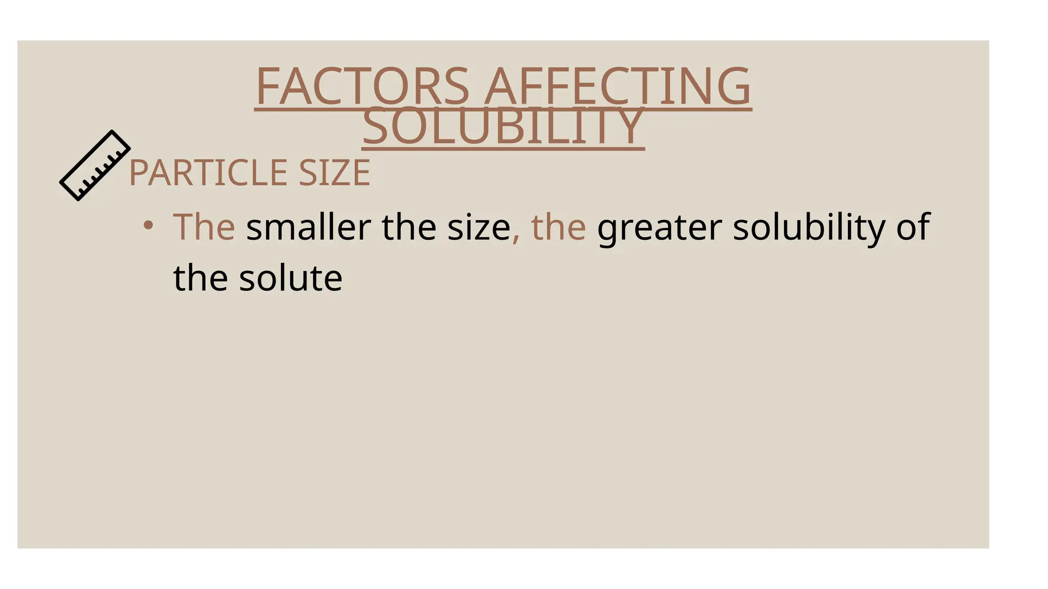 Factors Affecting Solubility Grade 7 presentation | PPTX