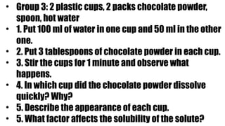 Factors Affecting Solubility: A Lesson in Science for Grade 6, Quarter ...